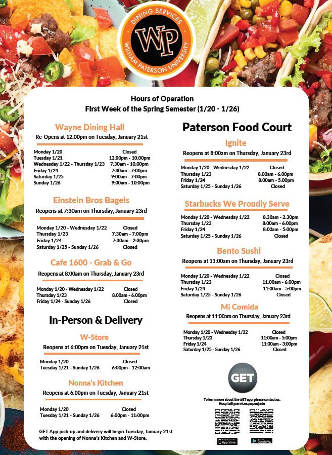 Dining Services | William Paterson University